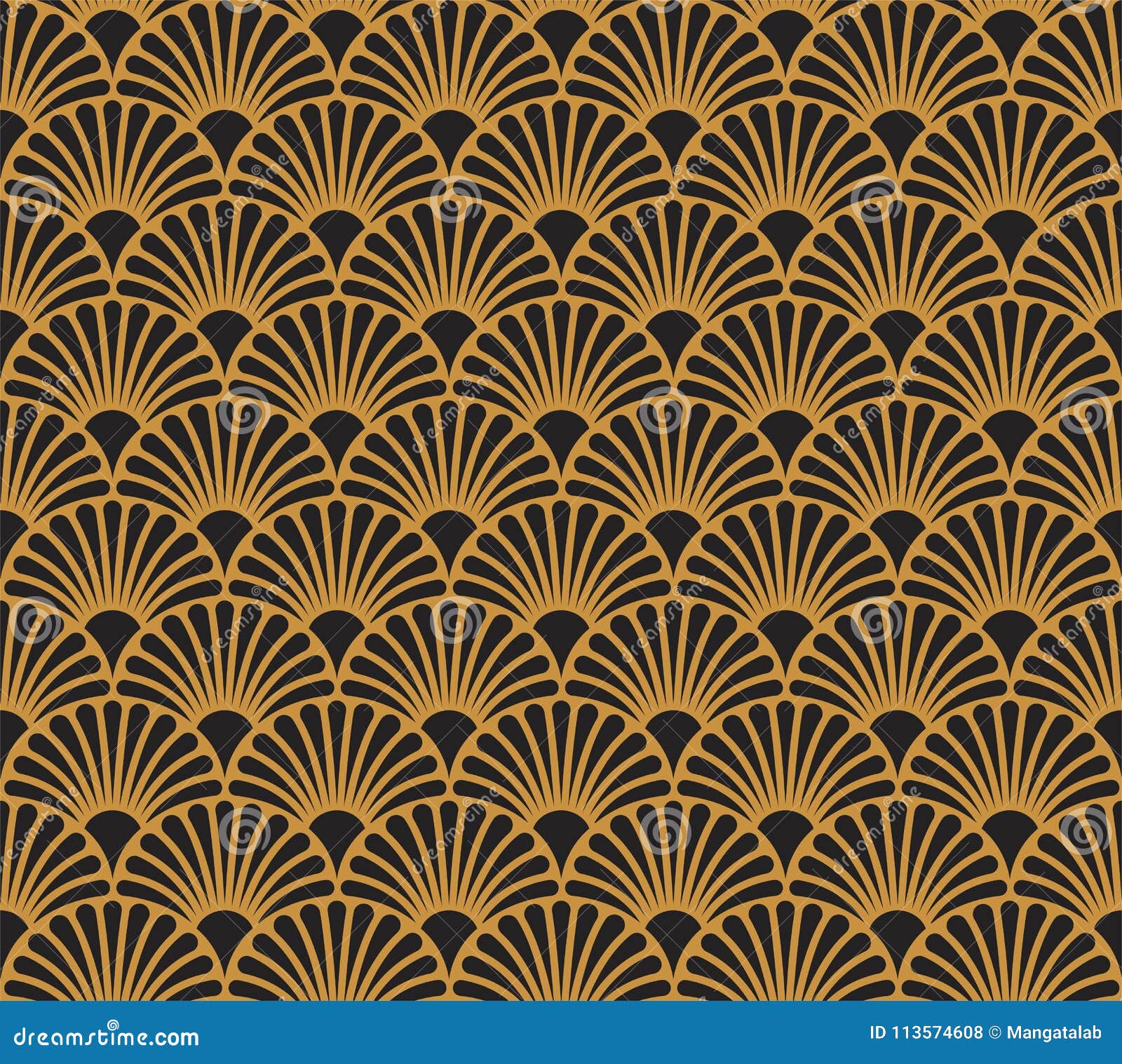 Vector Flower Seamless Pattern. Stylish Abstract Art Deco Texture ...