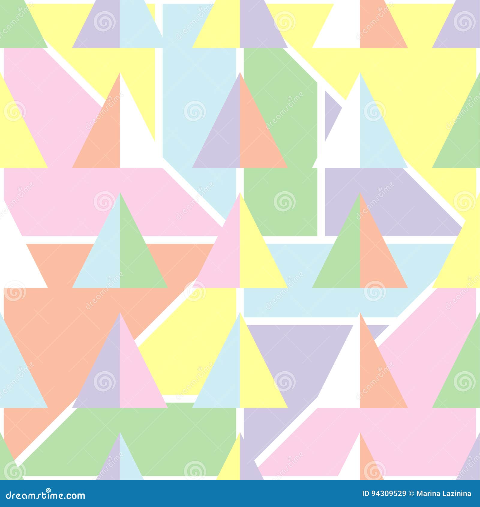 Seamless Geometric Background with Soft Pastel Colors. Stock ...
