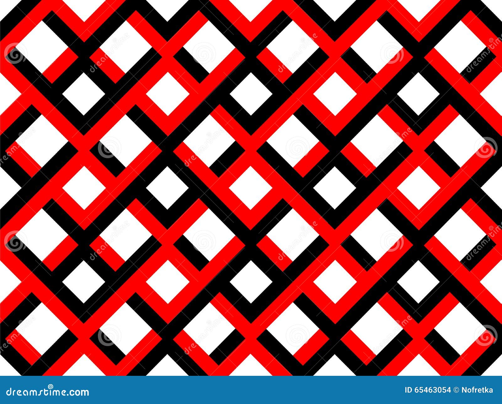 Seamless Geometric Black and Red Pattern Stock Vector - Illustration of ...