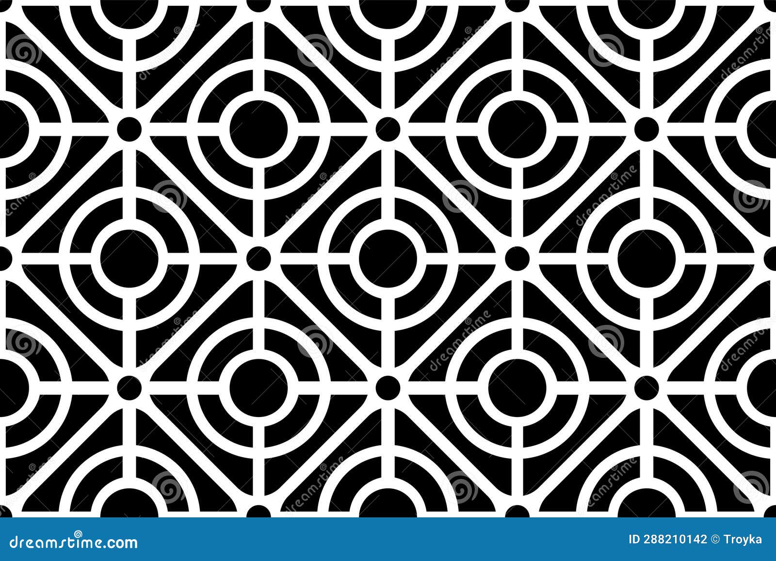 Seamless Geometric Checked Black and White Pattern Stock Illustration ...