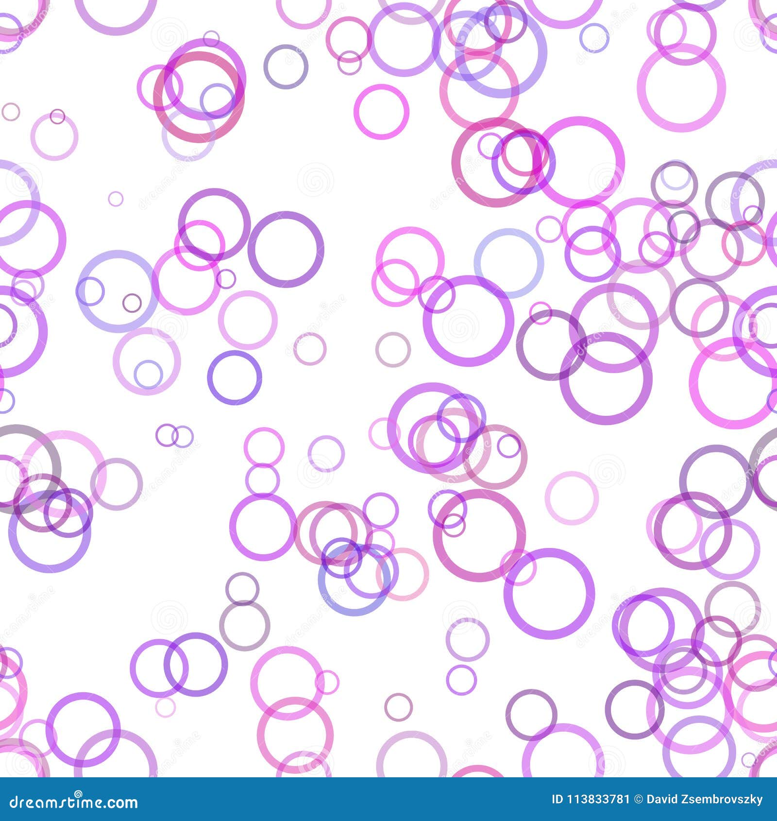 Seamless Geometric Circle Pattern Background - Vector Illustration from ...