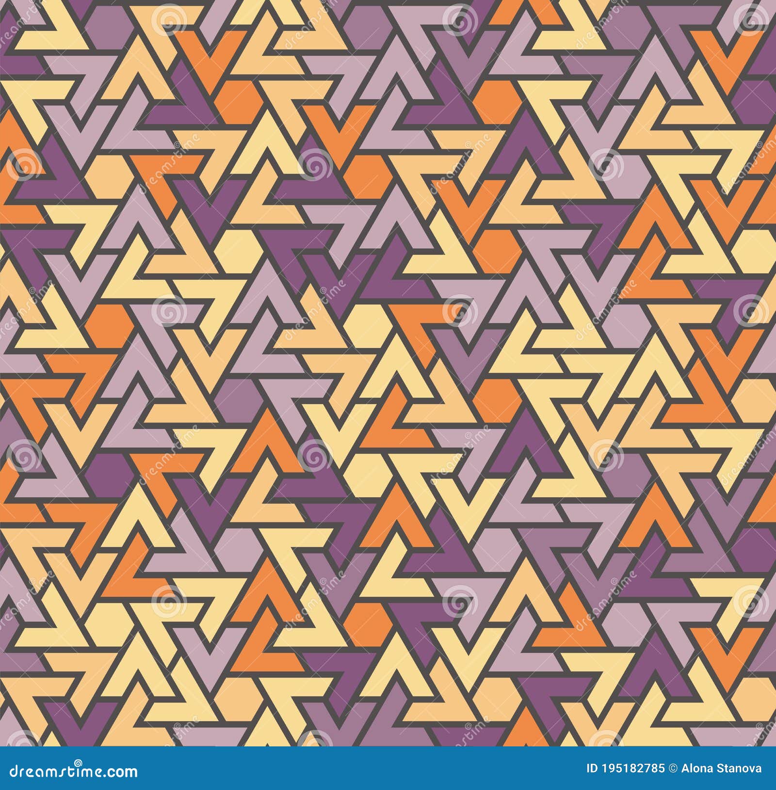 Seamless Geometric Color Pattern. Vector Repeating Texture for Fabric ...
