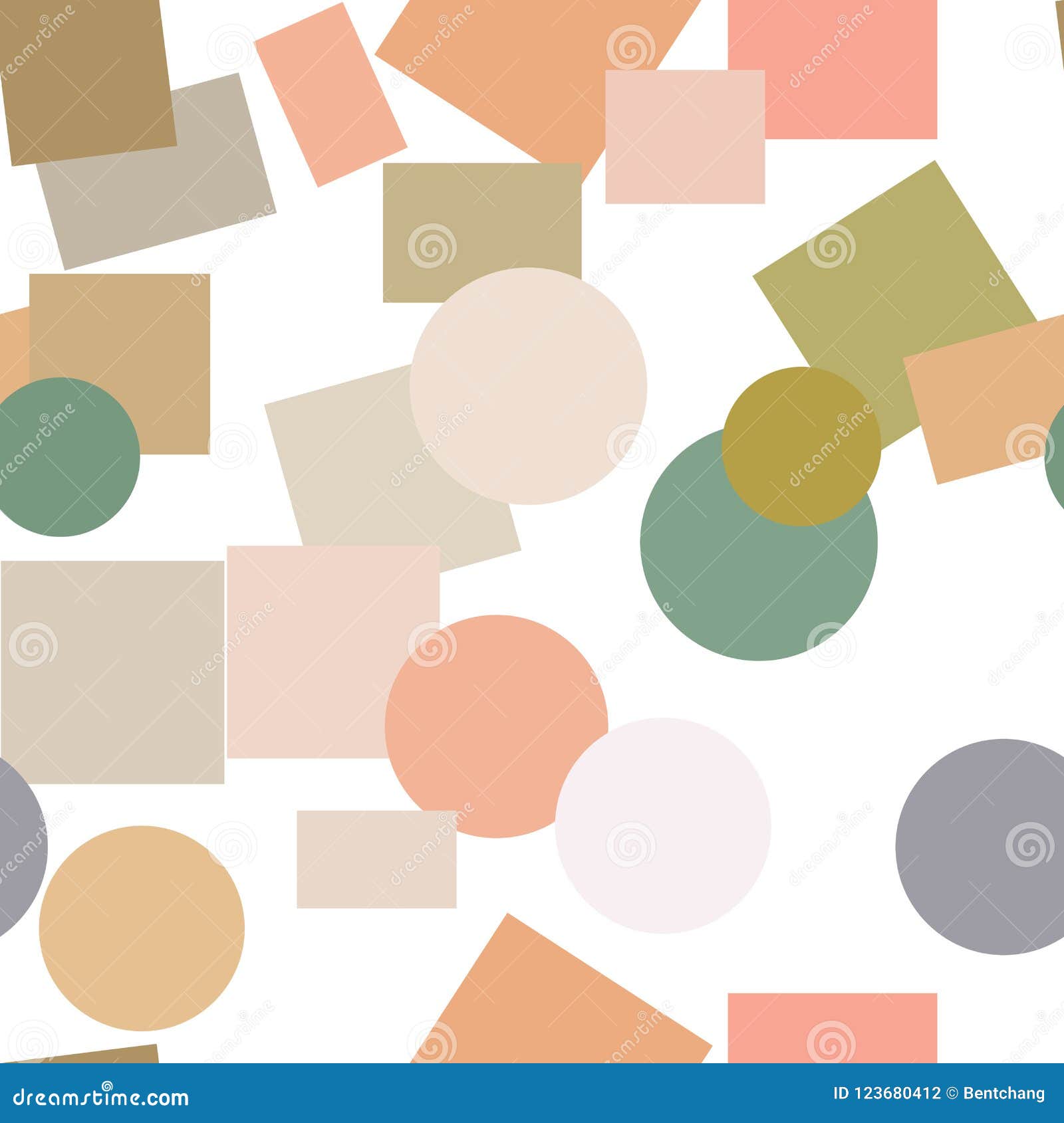 Seamless Geometric Conceptual Background Ellipse & Square Box Pattern ...