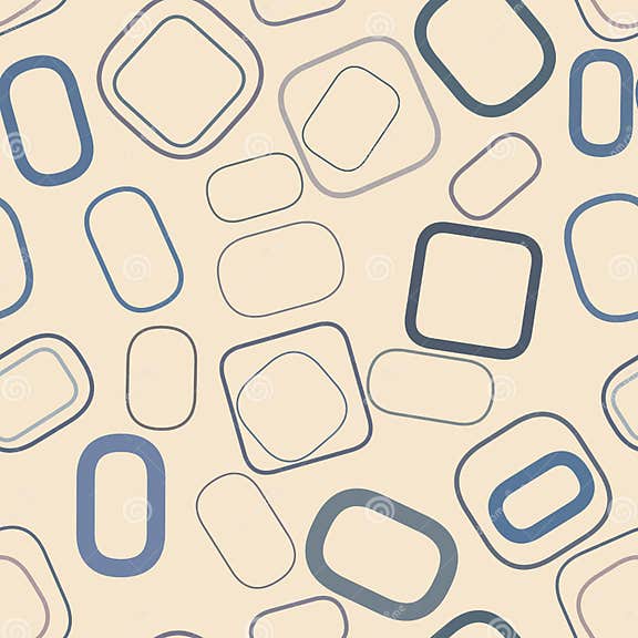 Seamless Geometric Conceptual Background Rounded Rectangle Pattern for ...