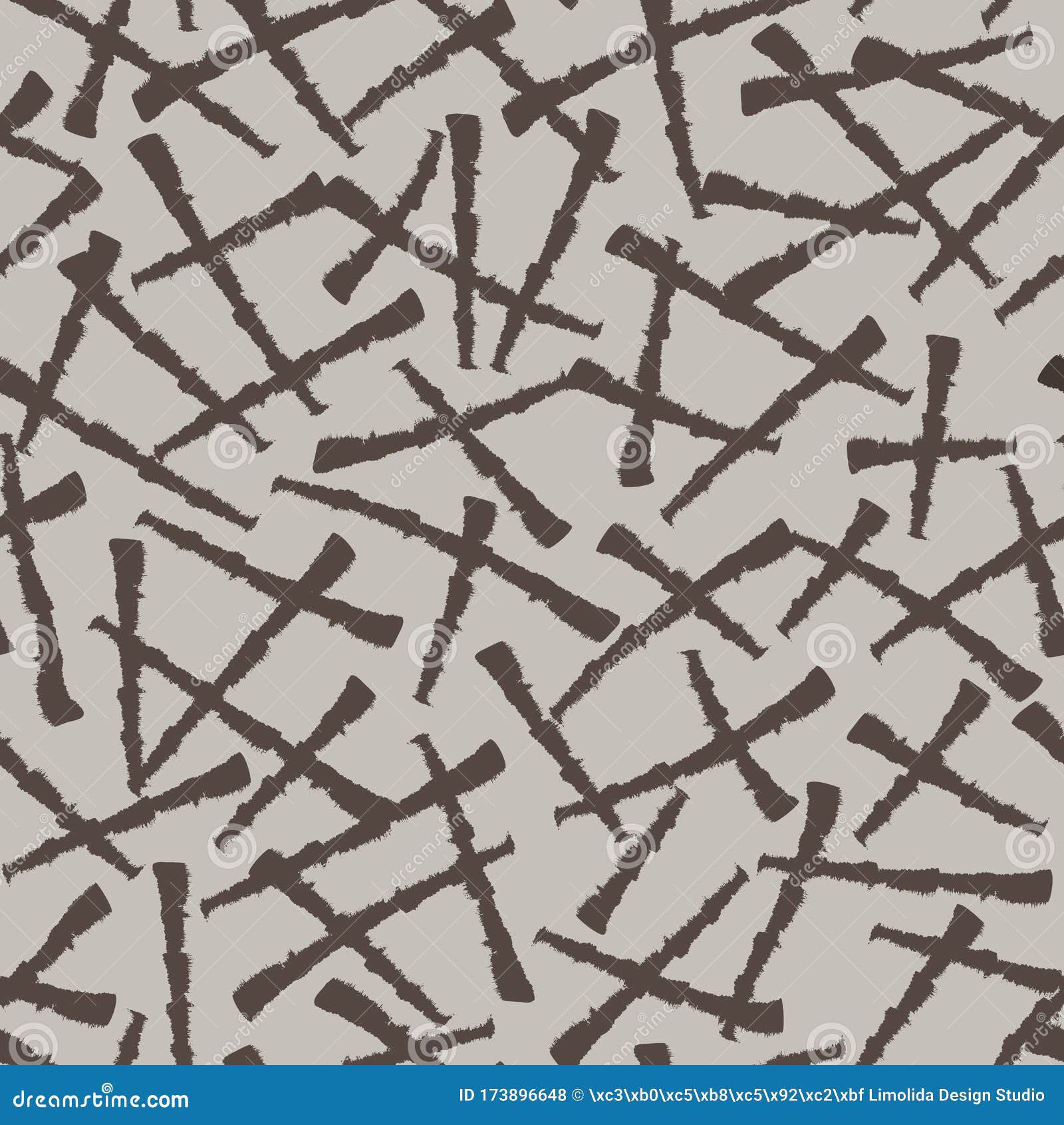 Seamless Geometric Criss Cross Vector Pattern. Modern Hand Drawn ...