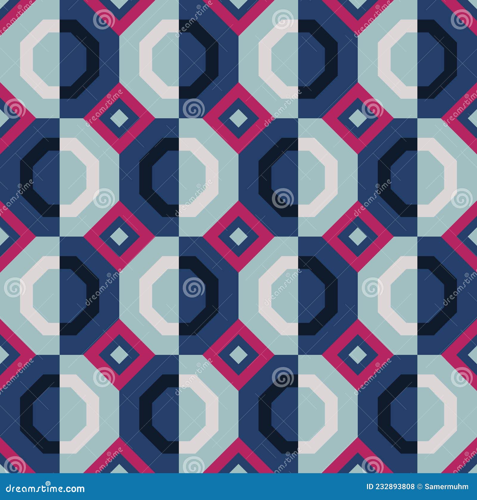 Seamless Geometric Design Abstract Pattern of Hexagen Shapes Ready for ...