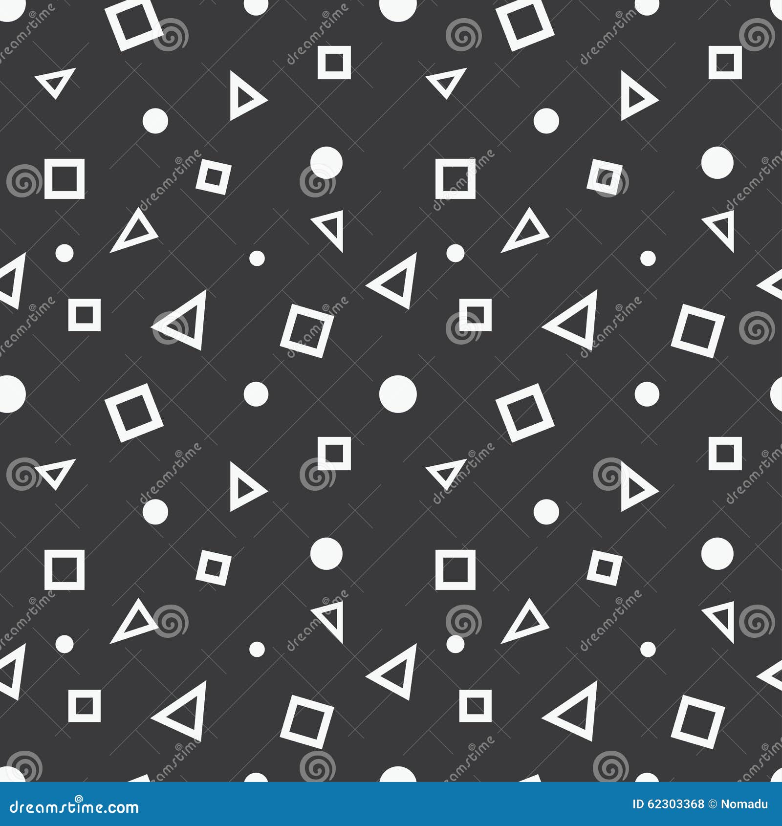 Seamless Geometric Elements Pattern Stock Vector - Illustration of ...