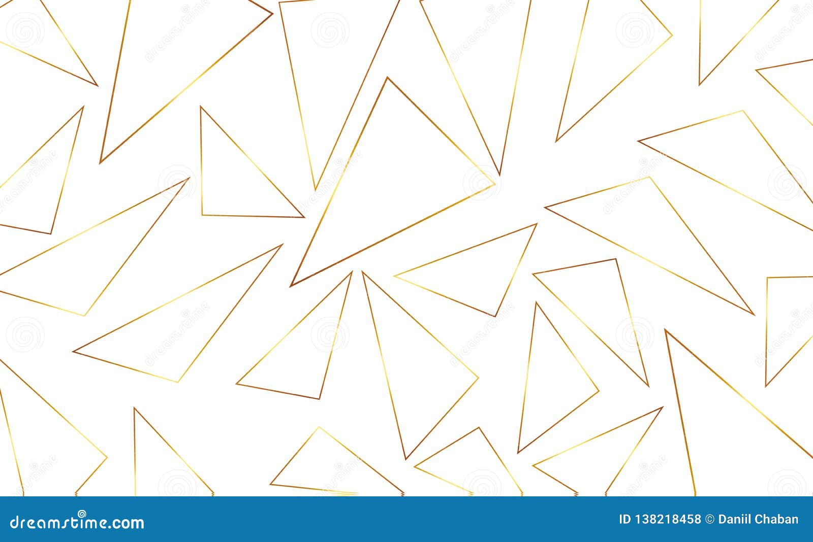 Seamless Geometric. Golden Background. Vector Seamless. Golden Texture ...