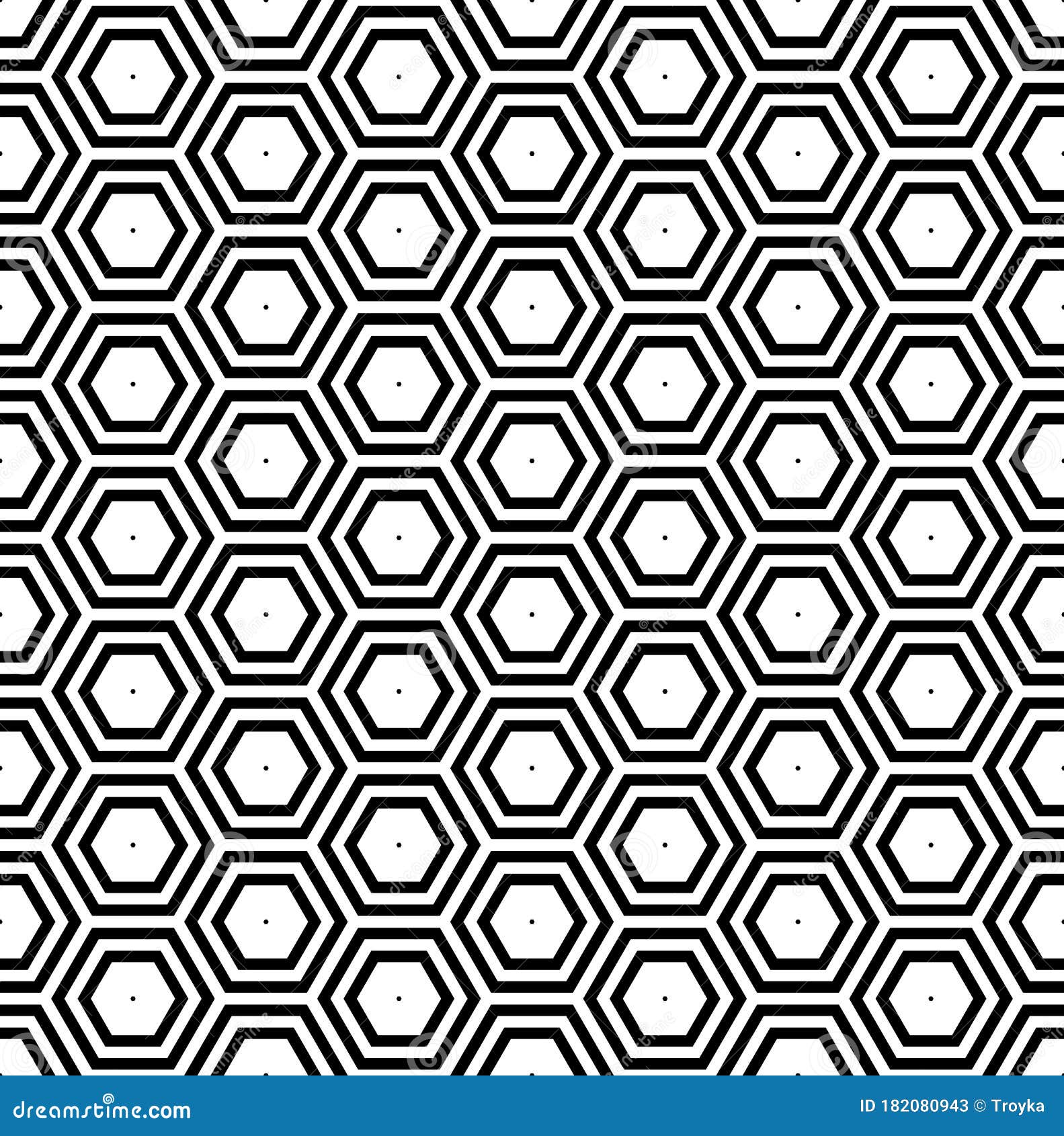 Seamless Geometric Hexagons Honeycomb Pattern Stock Vector ...
