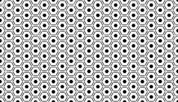 Seamless Geometric Hexagons Pattern. Black and White Honeycomb Texture ...