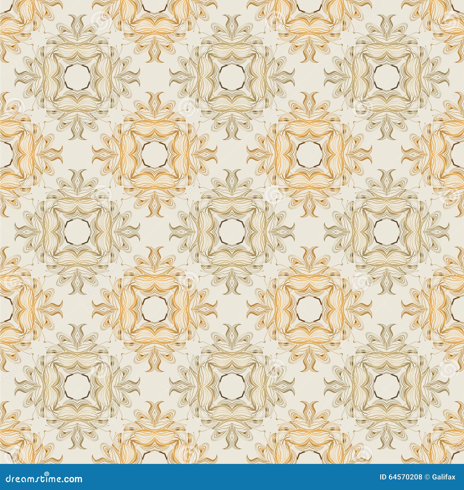 Seamless Geometric Islamic Pattern Stock Vector - Illustration of ...