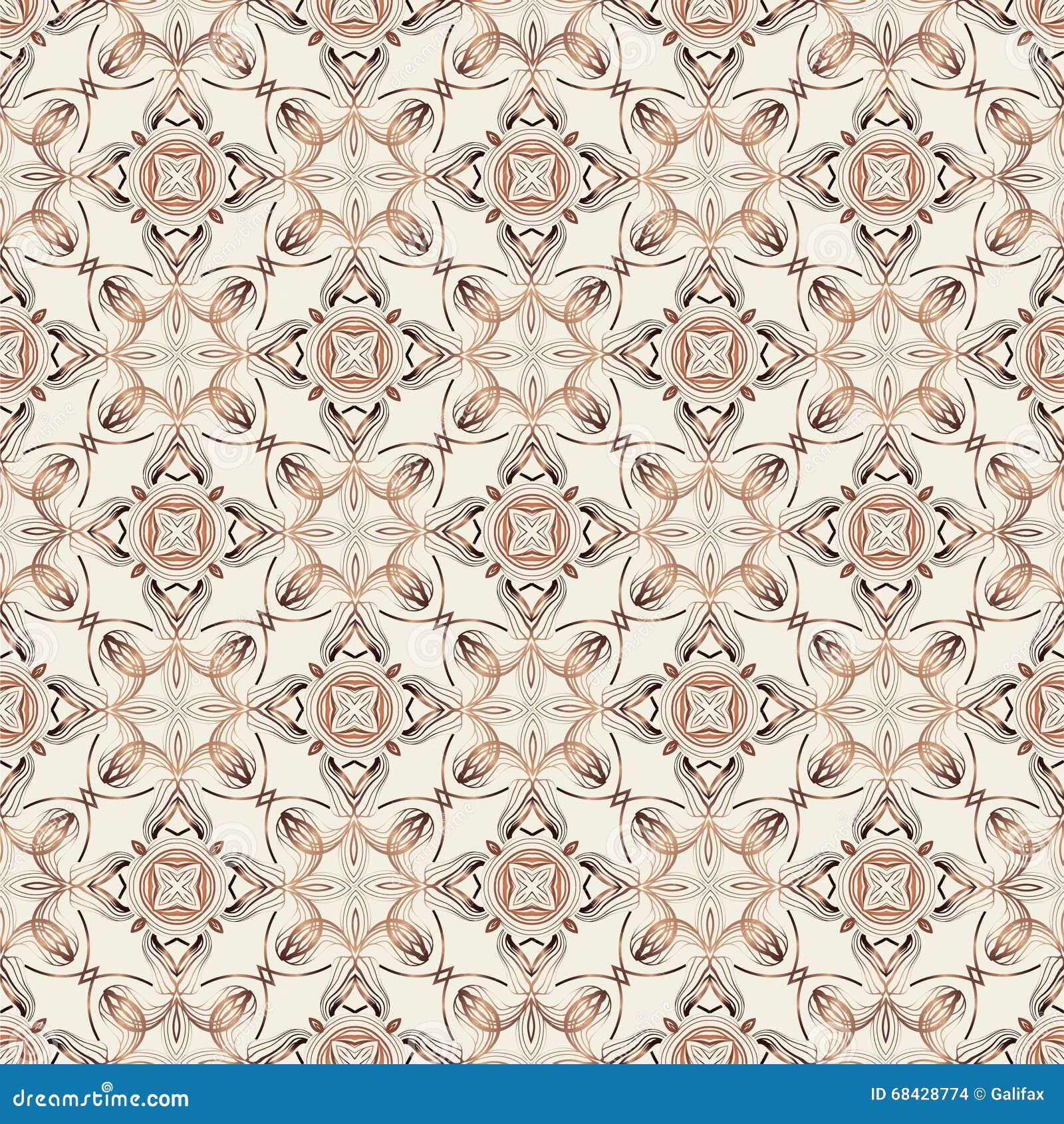 Seamless Geometric Islamic Pattern Stock Vector - Illustration of blob ...