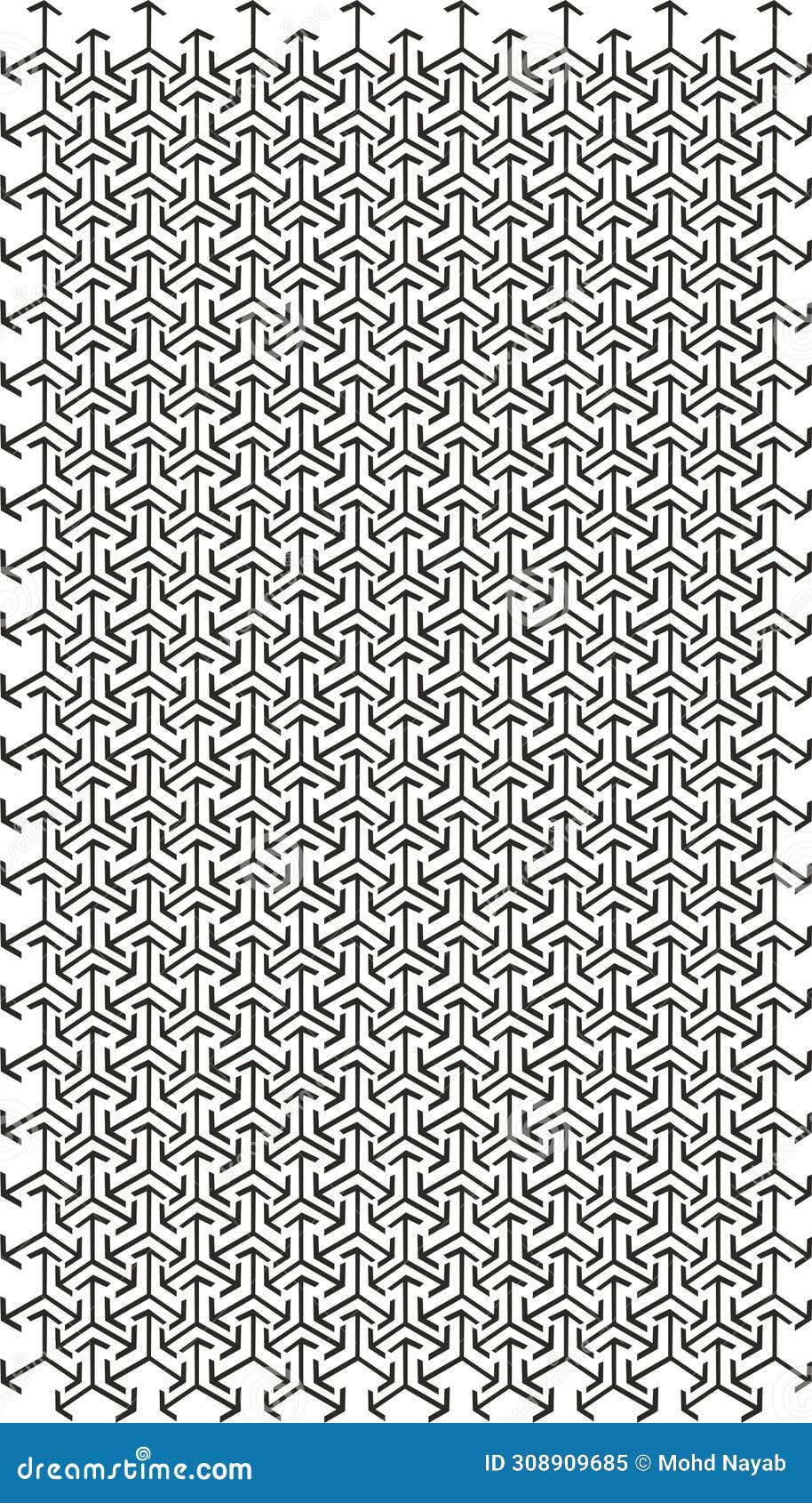 Seamless Geometric Isometric Pattern Coreldraw X16 Cdr Stock Vector ...