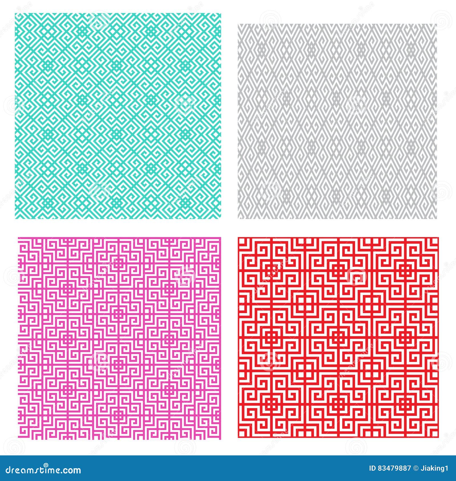 Seamless Geometric Line Pattern in Asian Concept Stock Vector ...