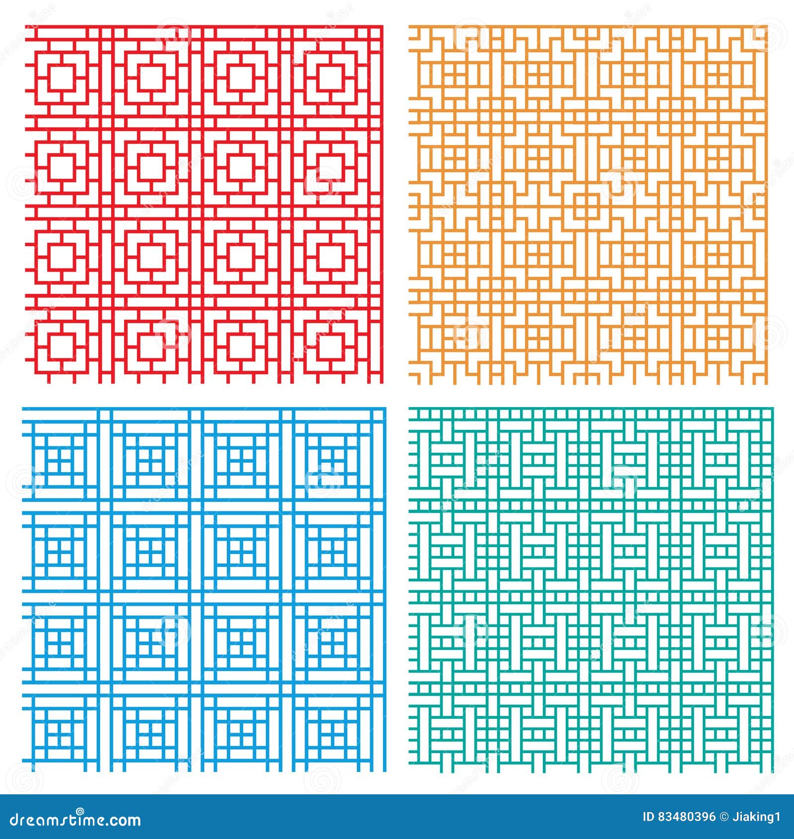 Seamless Geometric Line Pattern in Asian Style Stock Vector ...