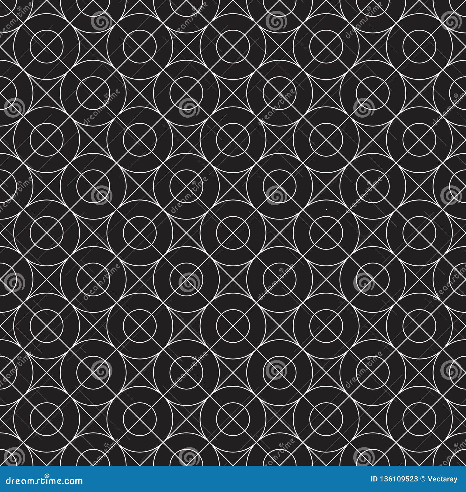 Seamless Geometric Line Pattern Background Stock Illustration ...