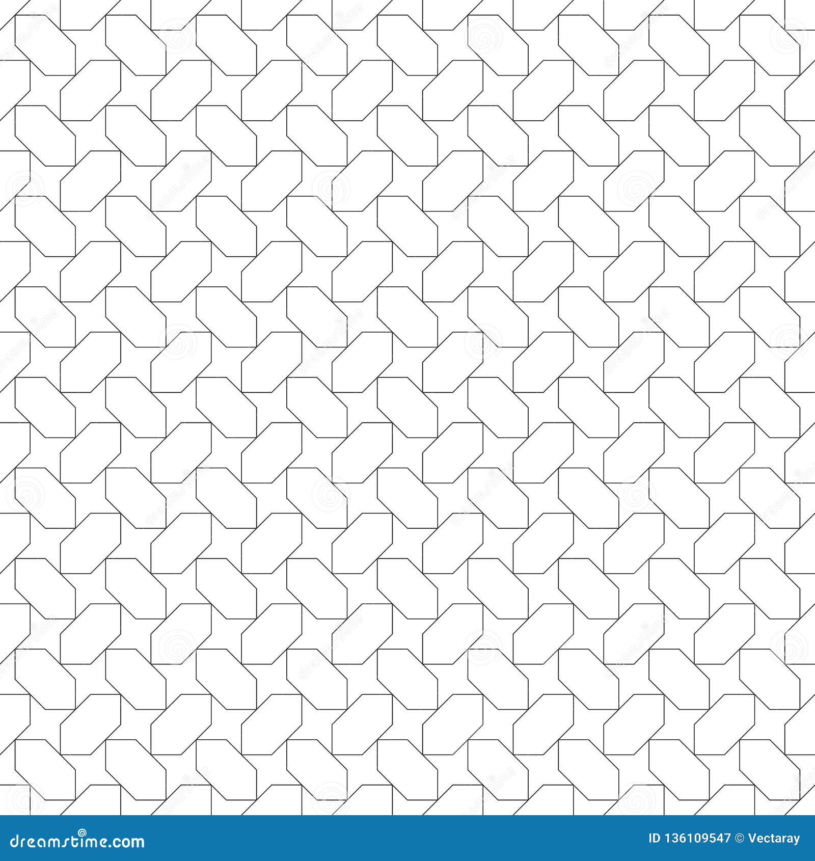 Seamless Geometric Line Pattern Background Stock Illustration ...