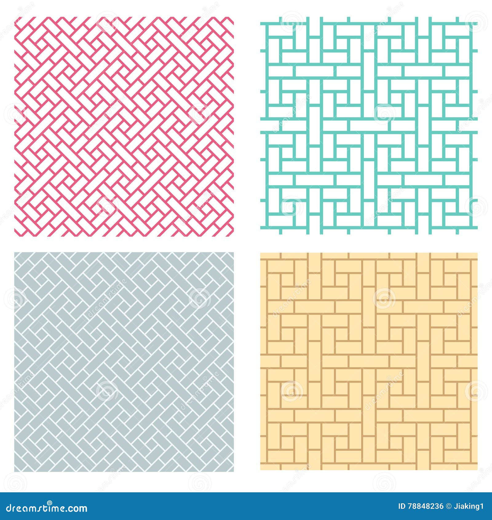 Seamless Geometric Line Pattern in Chinese Style Stock Vector ...