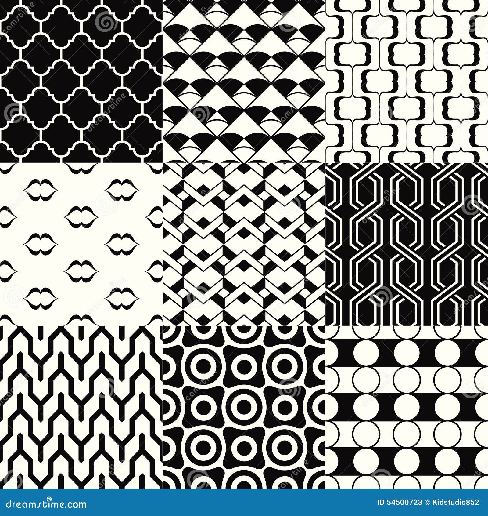 Seamless Geometric Mesh Pattern Stock Vector - Illustration of ...