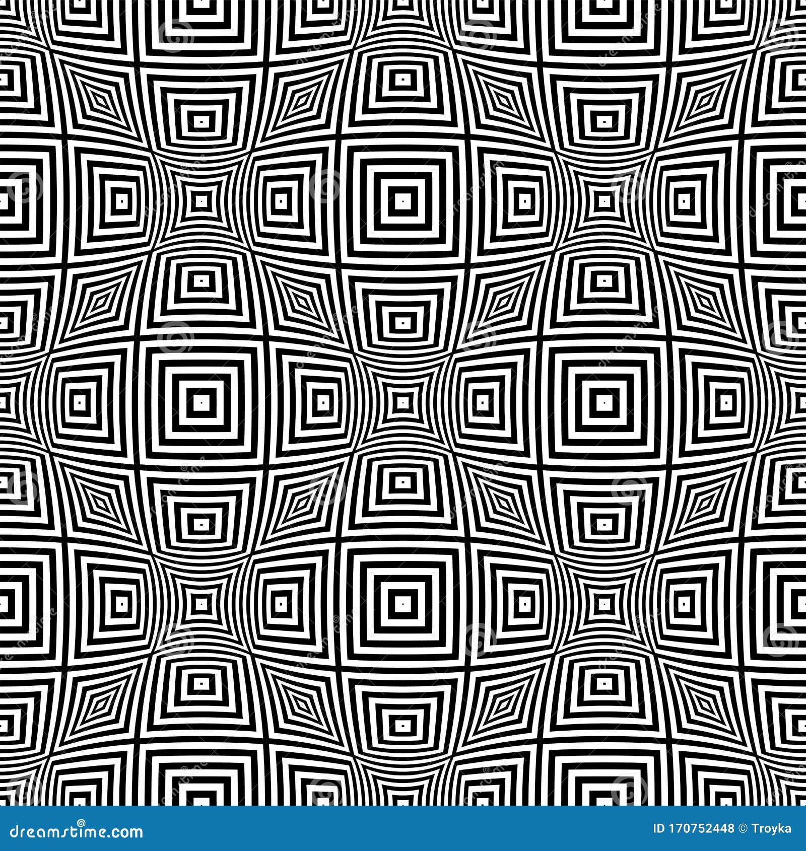 Seamless Geometric Op Art Pattern. 3D Illusion Stock Vector ...