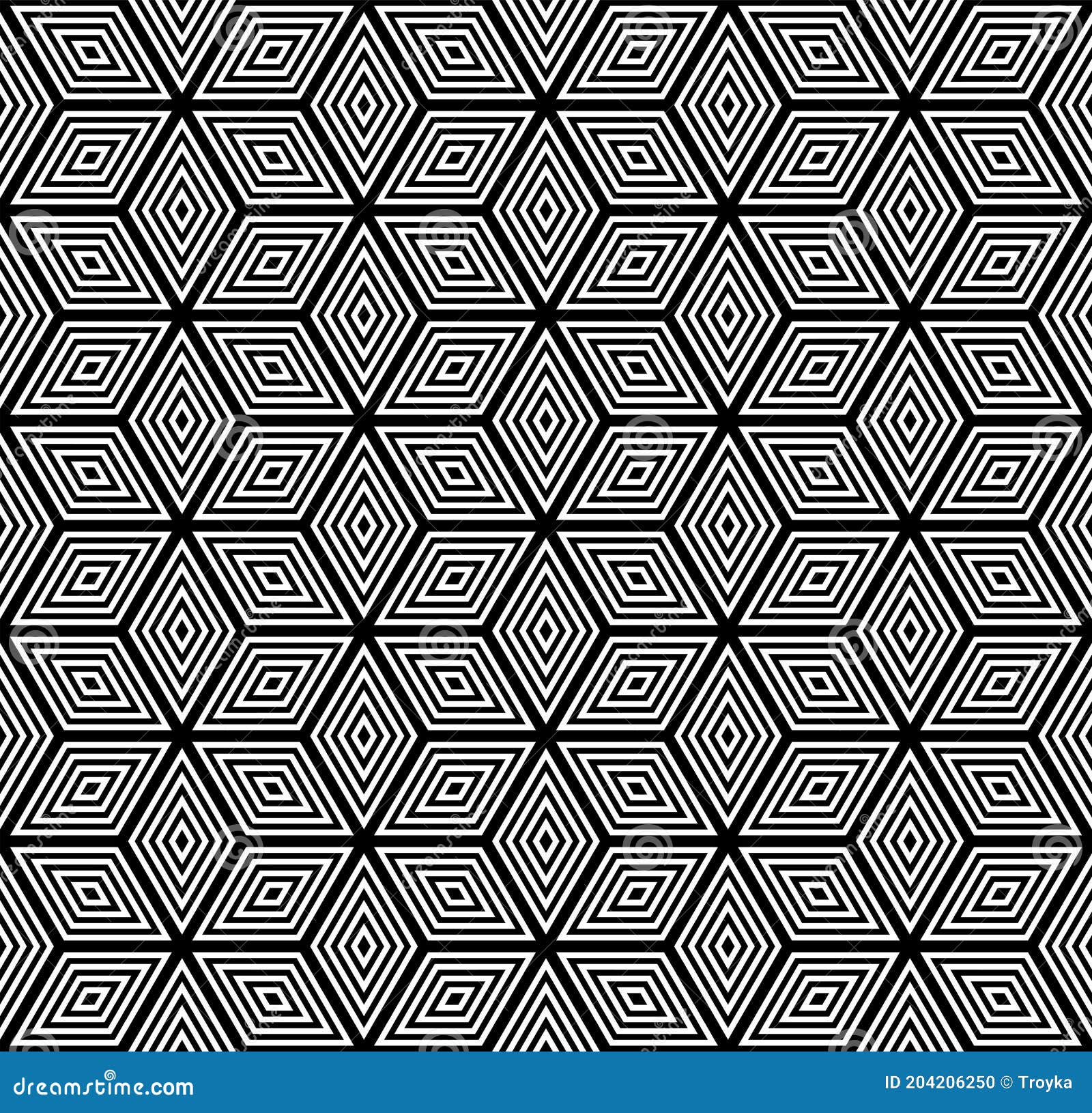 Seamless Geometric Op Art Pattern Stock Vector - Illustration of modern ...