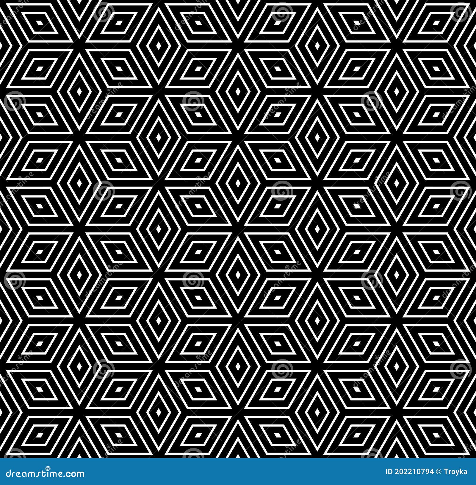 Seamless Geometric Op Art Pattern Stock Vector - Illustration of fancy ...