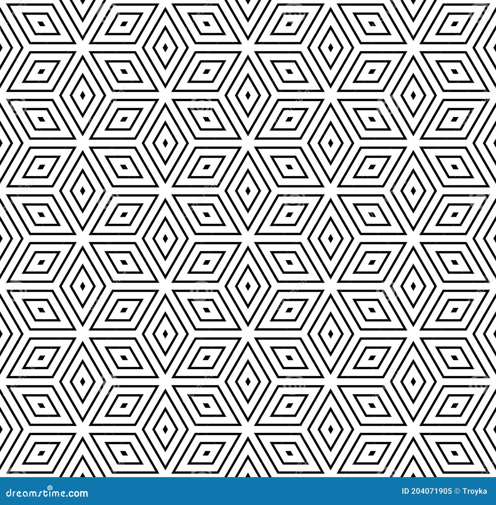 Seamless Geometric Op Art Pattern Stock Vector - Illustration of ...