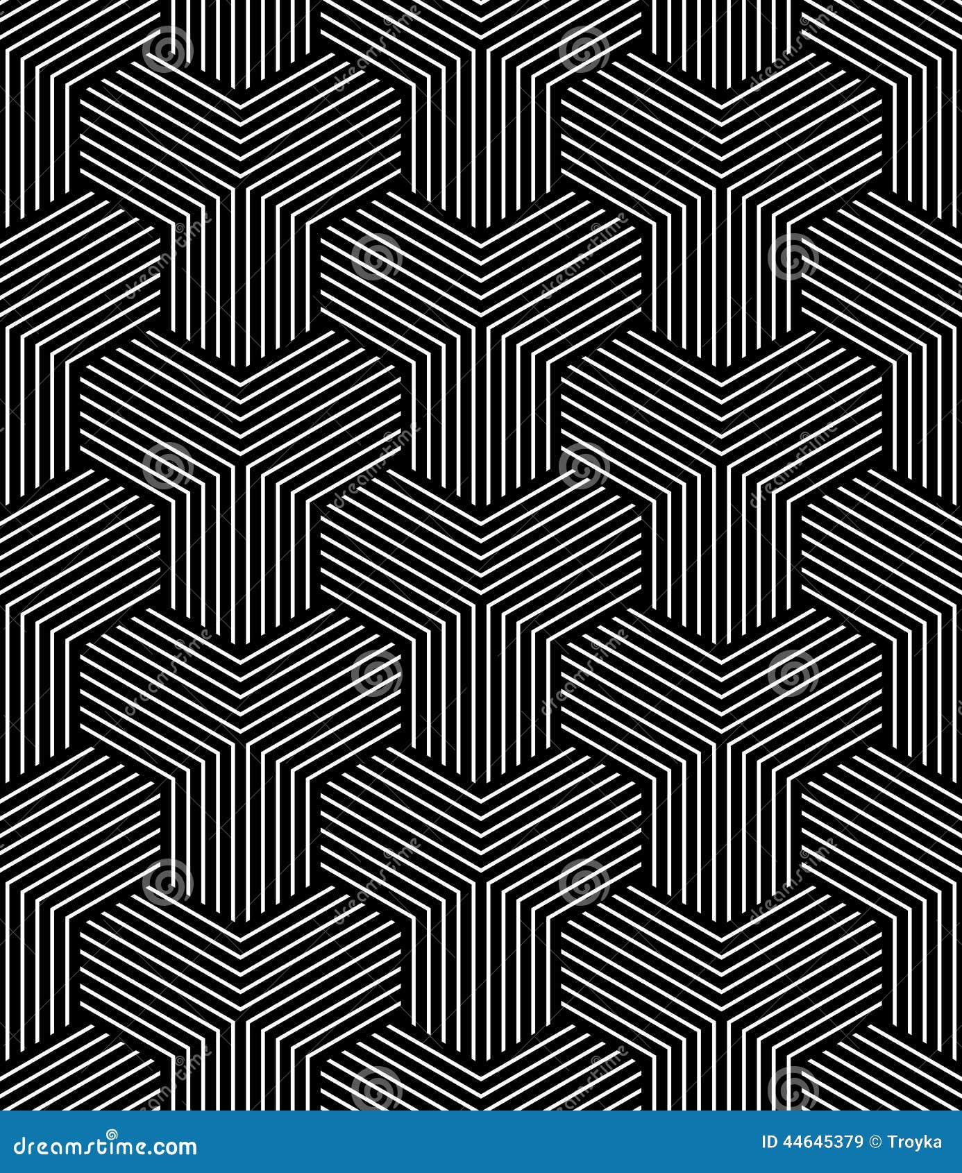 Seamless Geometric Op Art Pattern. Stock Vector - Illustration of cover ...