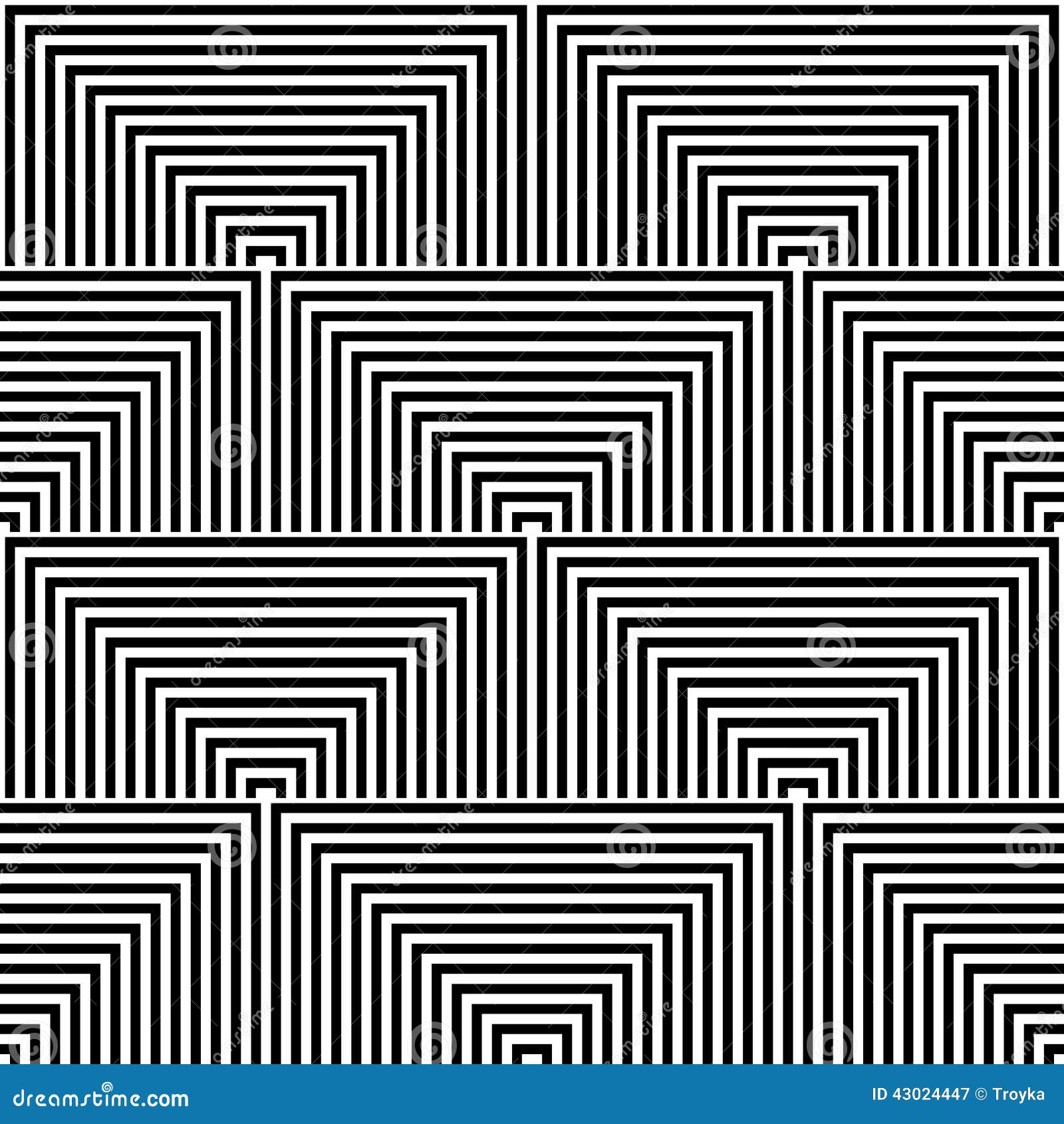 Seamless Geometric Op Art Texture. Stock Vector - Illustration of ...