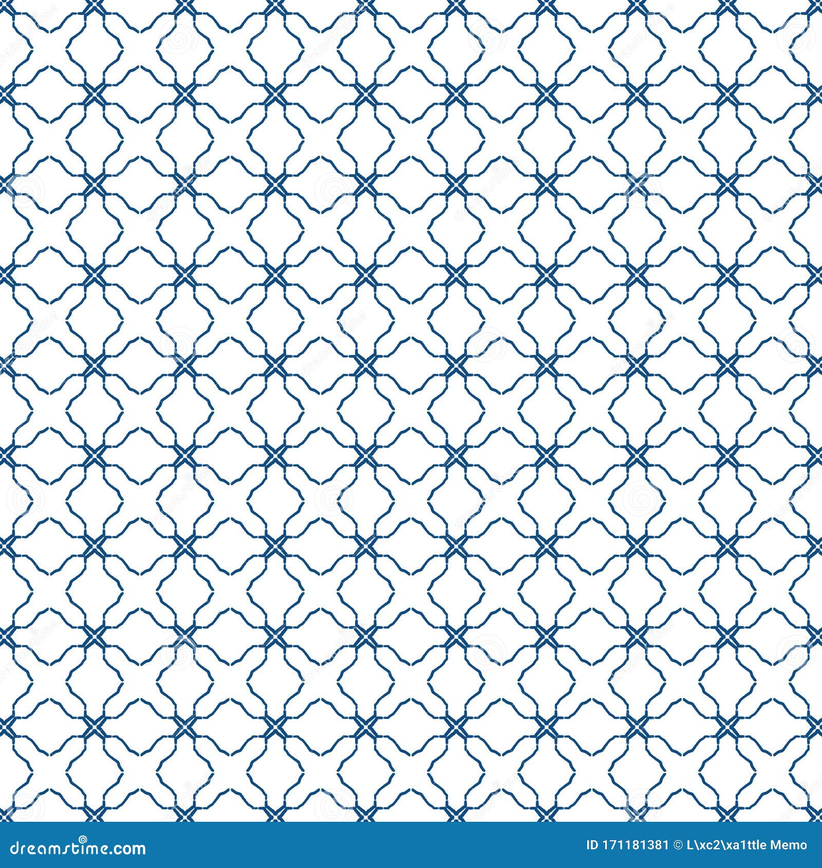 Seamless Geometric Ornament Pattern in Islamic Style. Repeating Linear ...