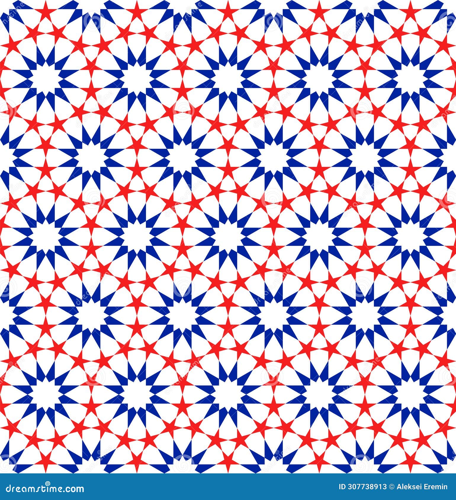 Seamless Geometric Pattern in Arabic Style Stock Vector - Illustration ...