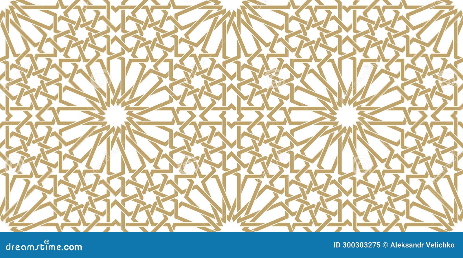 Seamless Geometric Pattern in Authentic Arabian Style. Stock Vector ...