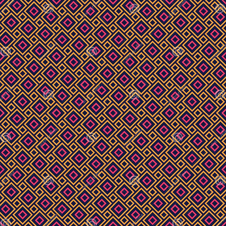 Seamless Geometric Pattern Based on Repetitive Simple Forms. Colorful ...