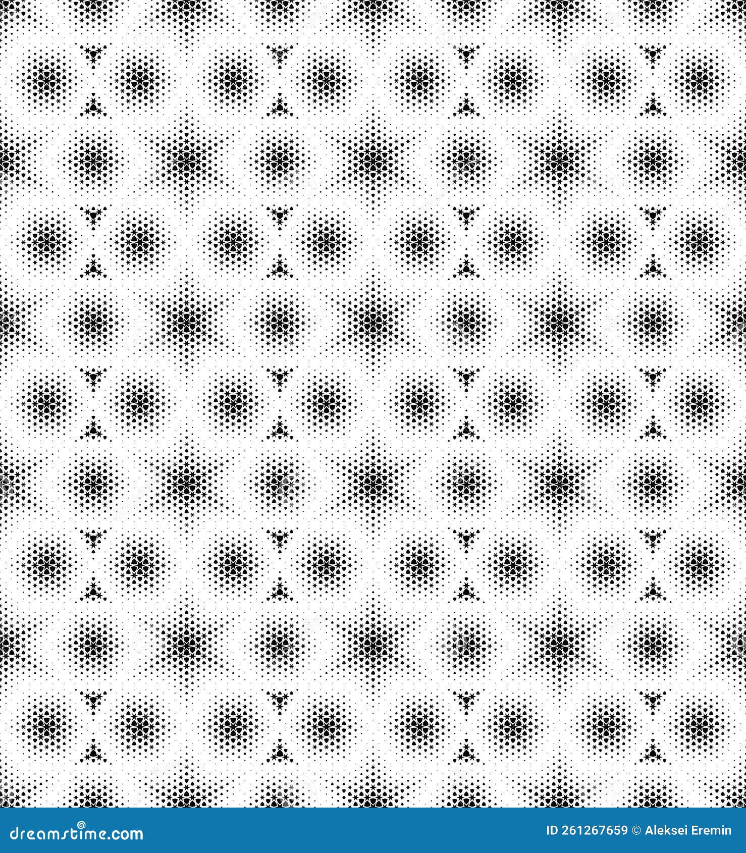 Seamless Geometric Pattern of Black Figures on a White Background.SCALE ...