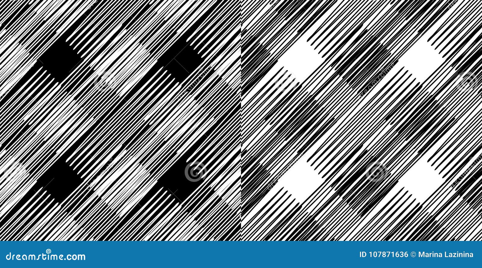 Seamless Geometric Pattern. Black and White Floor with Wooden Texture ...