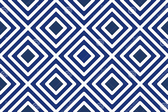 Seamless Geometric Pattern, Blue Diamond Checkerboard Repeat Pattern ...