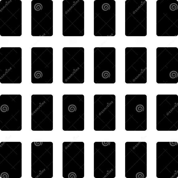 Seamless Geometric Pattern Bold Rectangles Curvy Corner Repeated Design ...