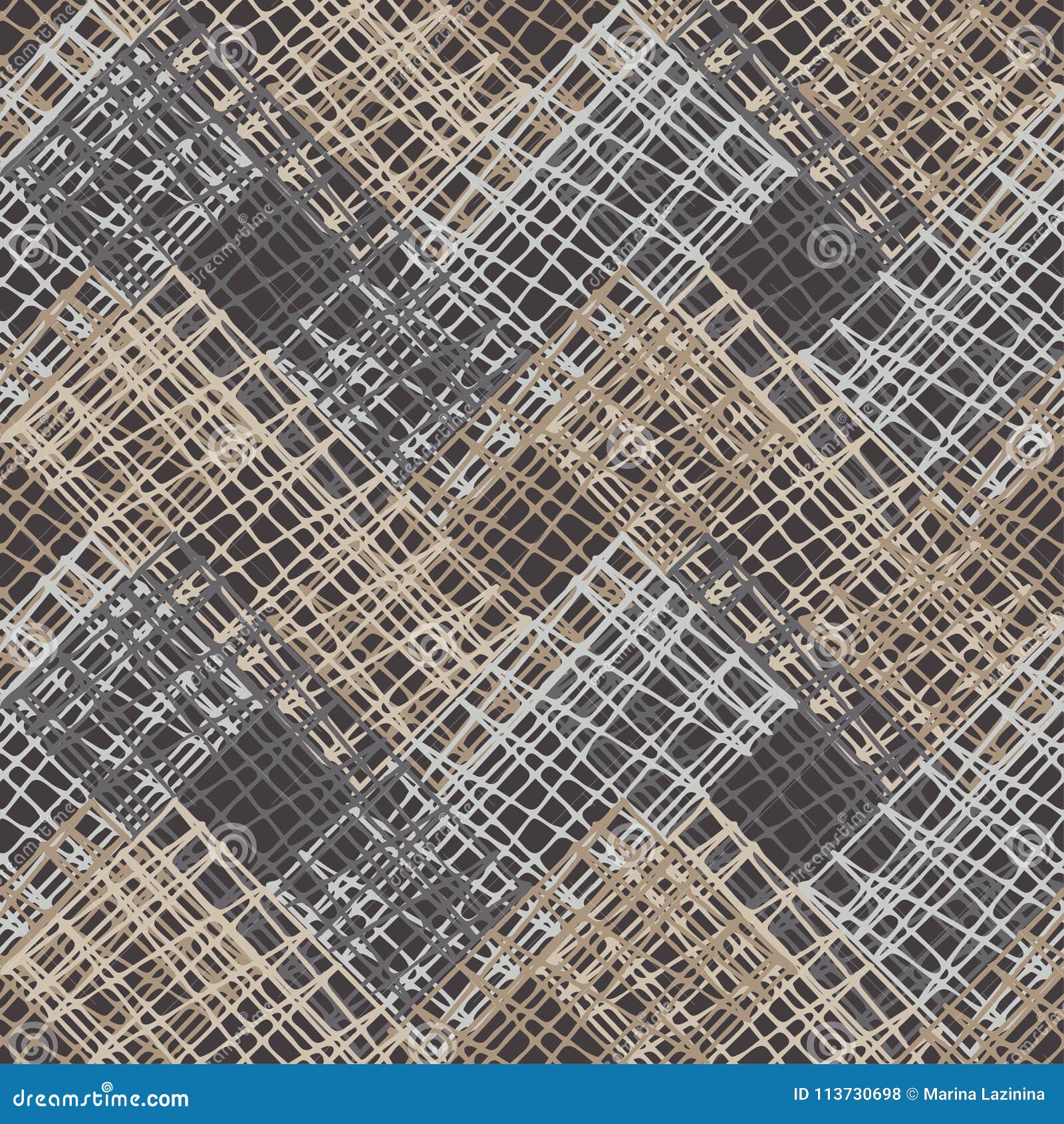 Seamless Geometric Pattern. Brown Floor with Wooden Texture. Asian Mat ...