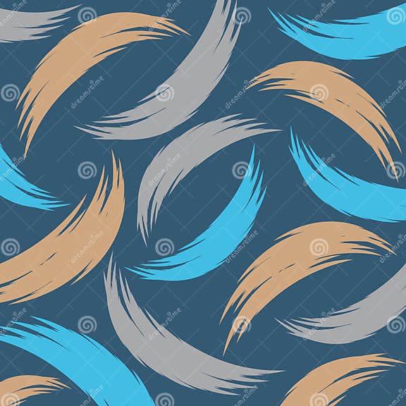 Seamless Geometric Pattern. Brush Texture Stock Illustration ...