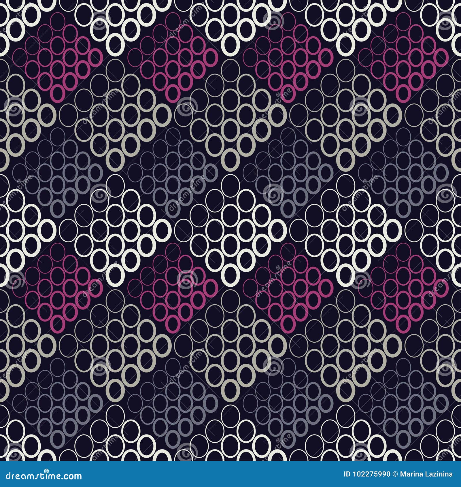 Seamless Geometric Pattern. Bubbles Texture Stock Illustration ...