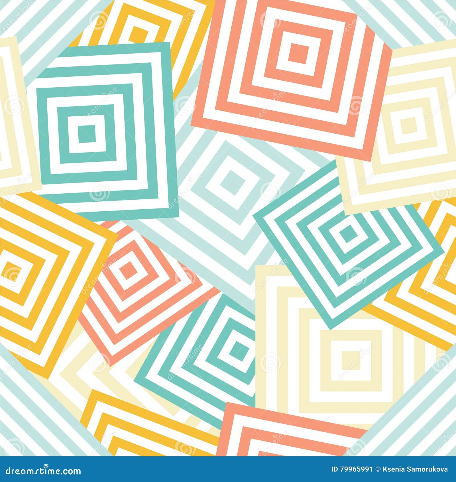 Seamless Geometric Pattern - Chaotic Rombus (squares) Stock Vector ...