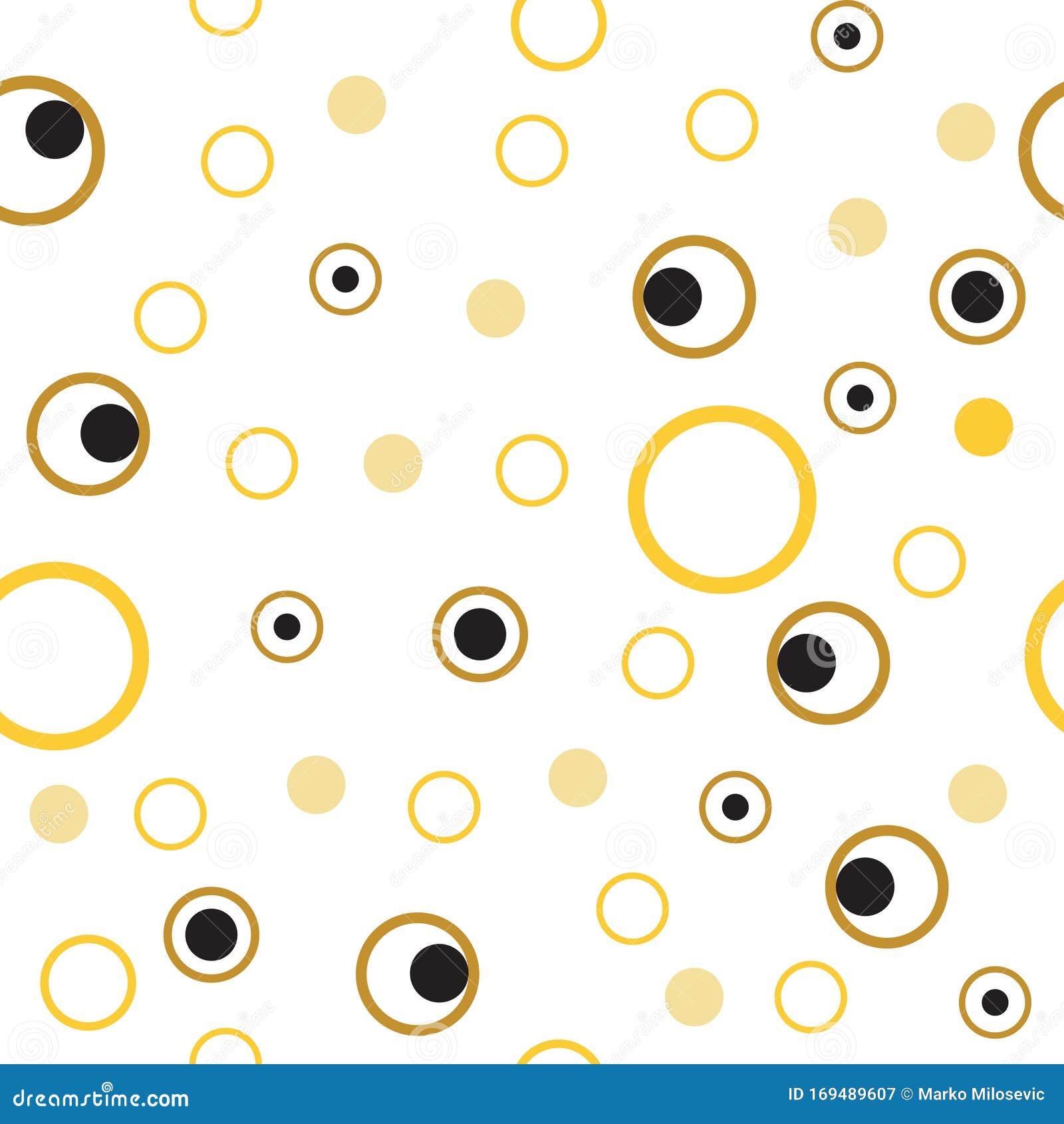 Seamless Geometric Pattern with Circle Stock Vector - Illustration of ...