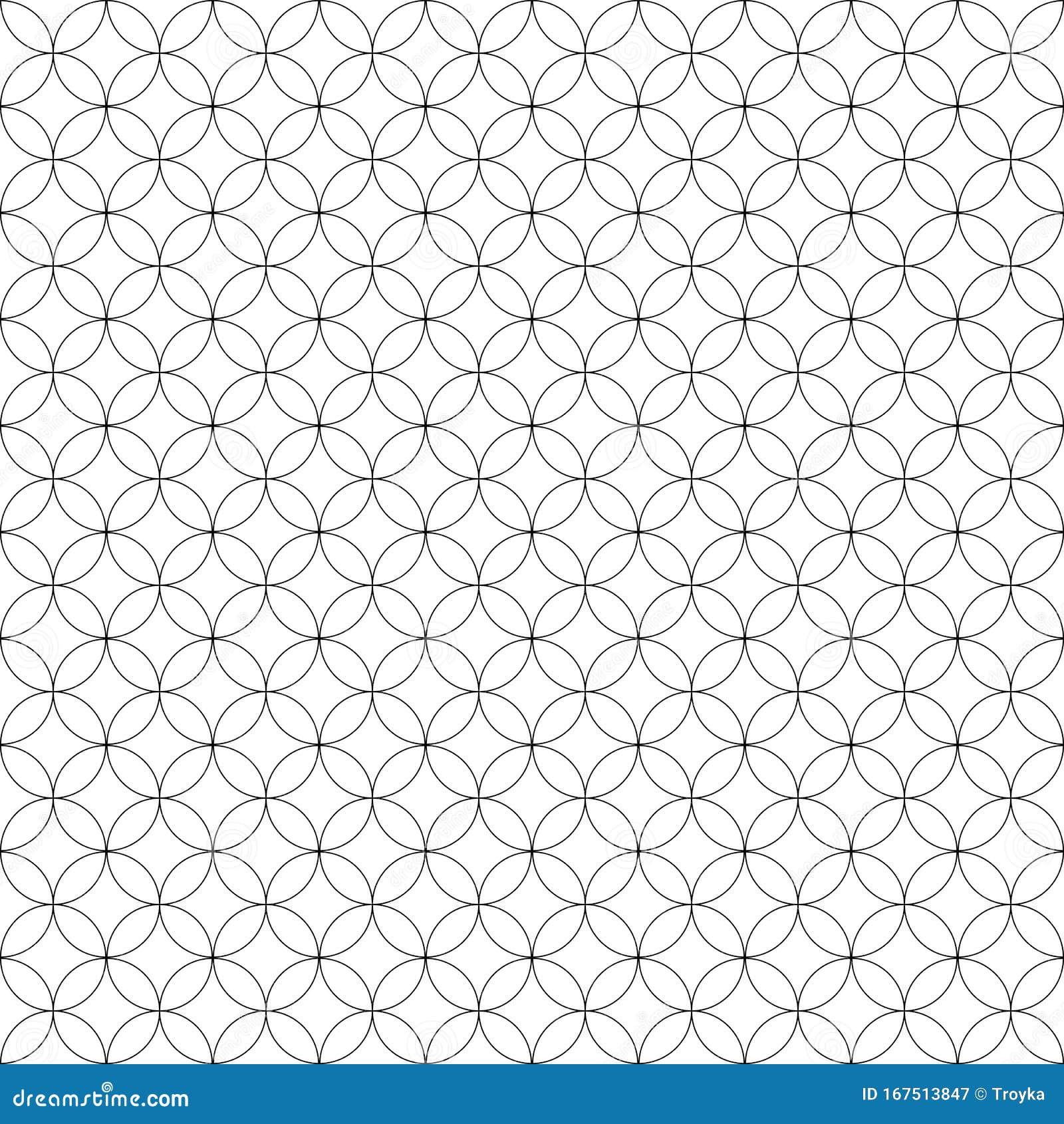 Seamless Geometric Pattern. Circle Lines Texture Stock Vector ...