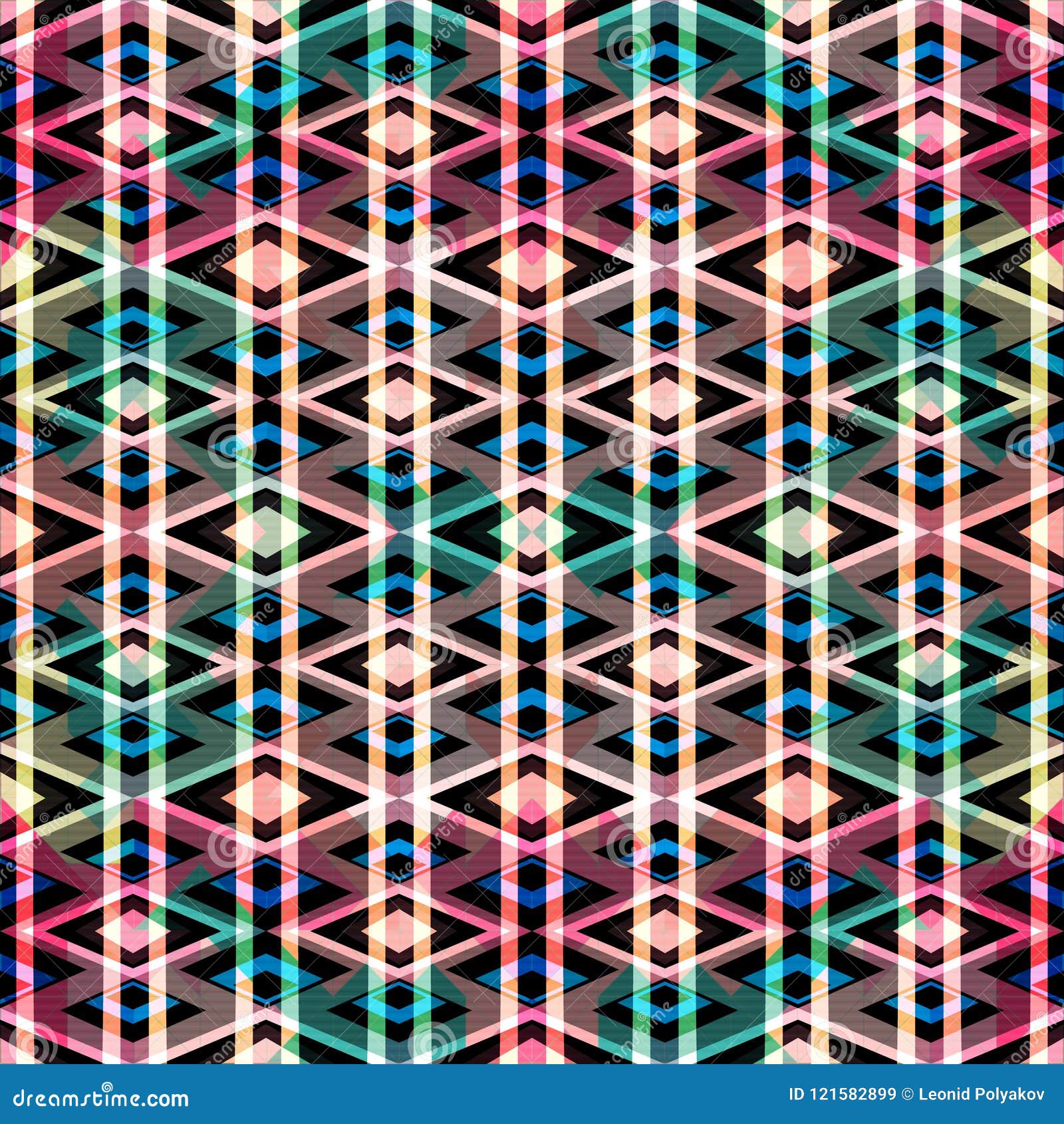 Abstract Seamless Geometric Pattern with City Elements Frayed Sprays ...