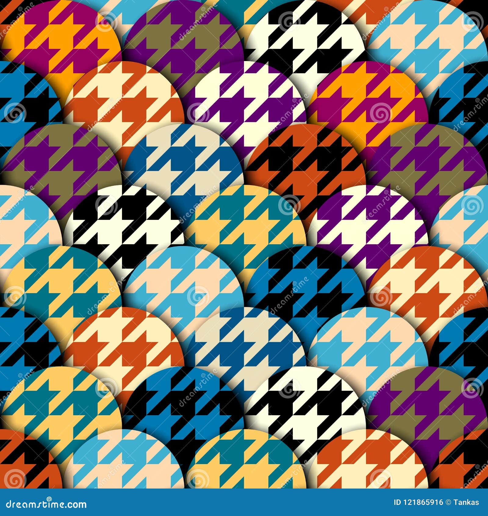 Seamless Hounds-tooth Pattern Stock Vector - Illustration of ...
