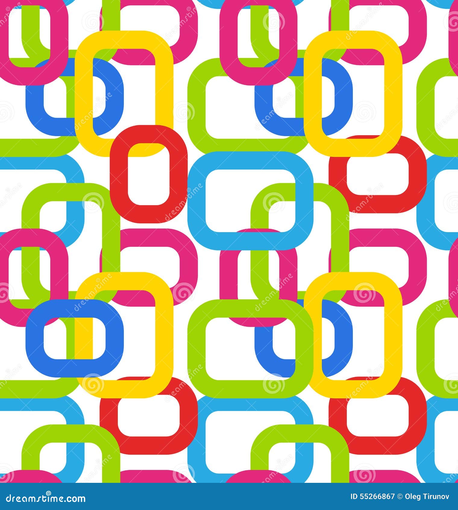 Seamless Geometric Pattern with Colorful Rectangles Stock Vector ...