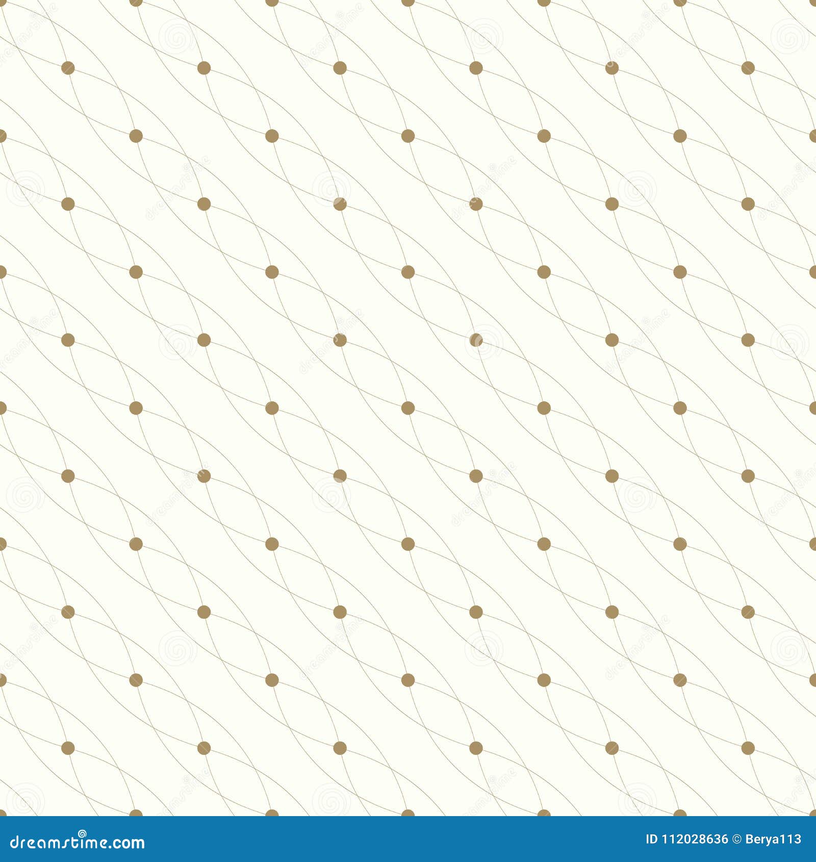 Seamless Geometric Pattern. Connected Lines with Dots. Illustration ...