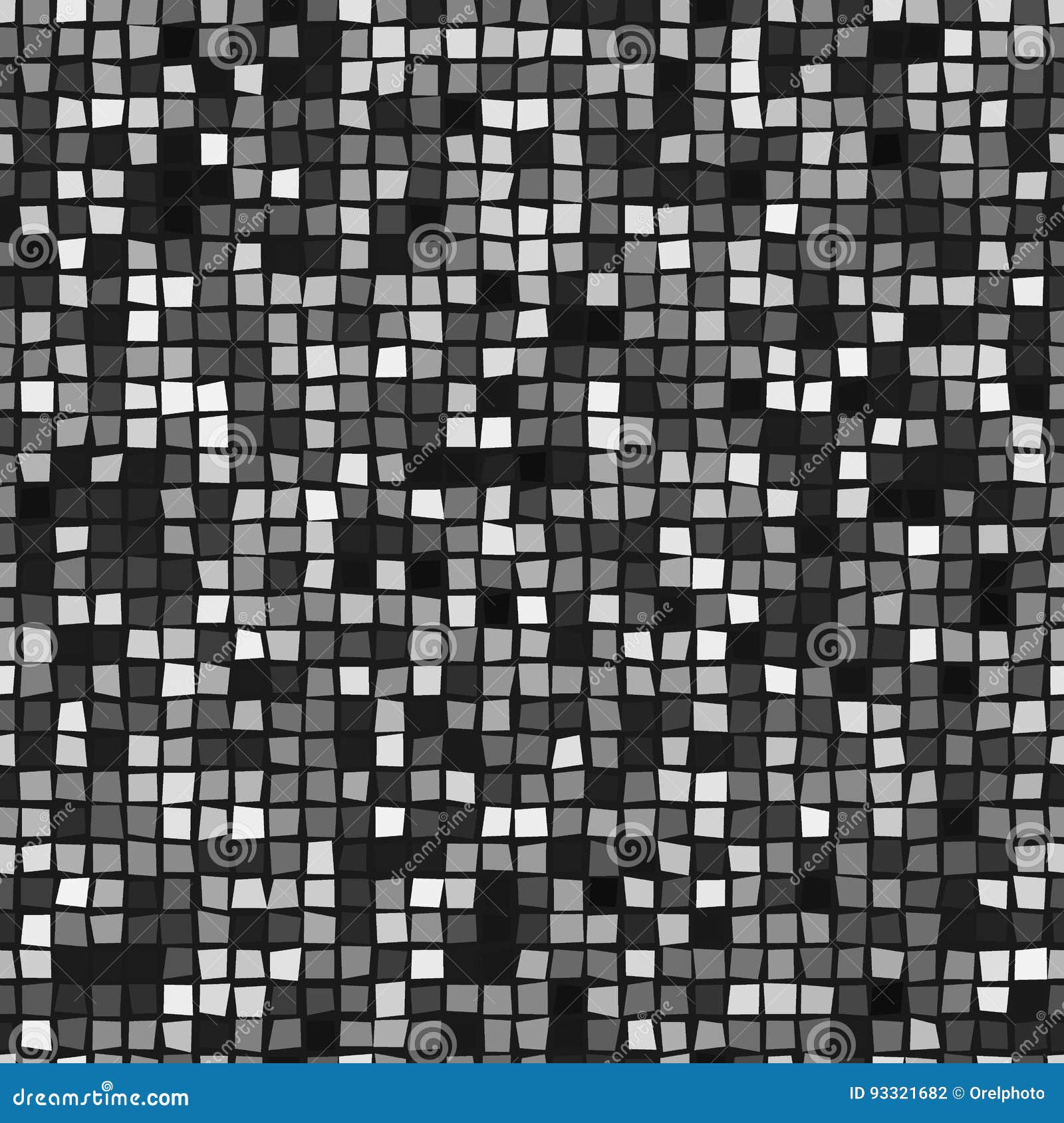 Seamless Geometric Pattern with Curved Squares Stock Vector ...