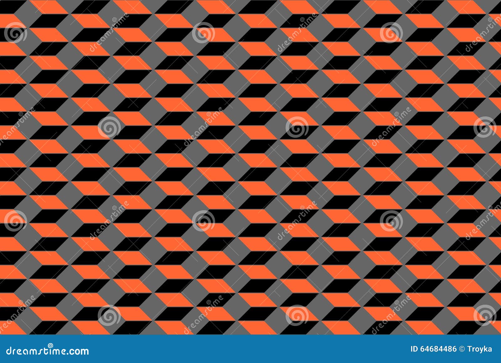 Seamless Geometric Pattern. 3D Illusion Stock Vector - Illustration of ...