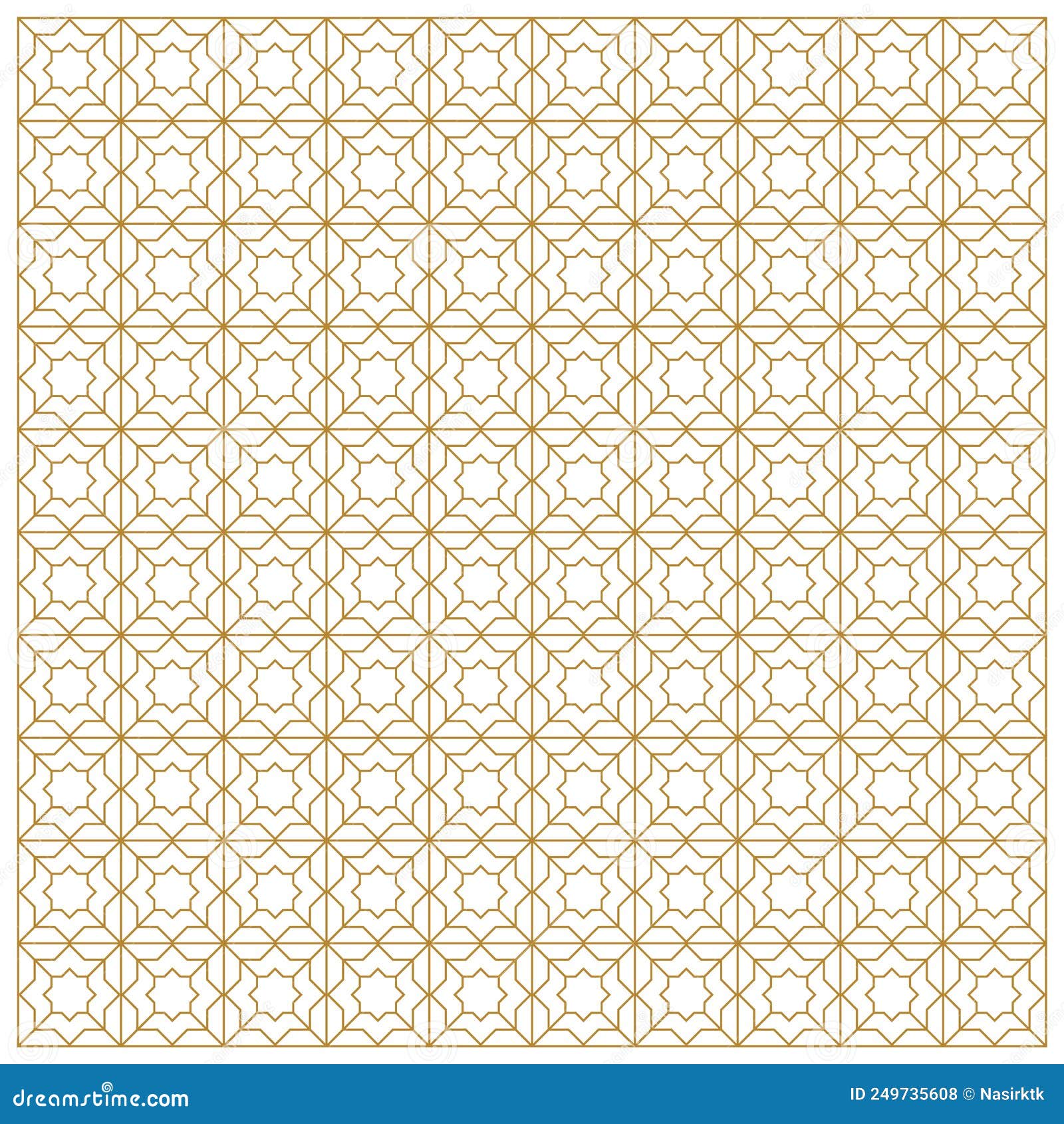 Seamless Islamic Pattern and Floral Stock Vector - Illustration of ...